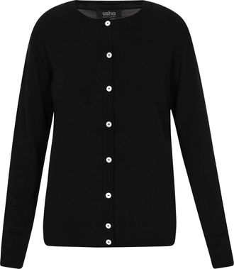 Usha Strickjacke Frauen Schwarz