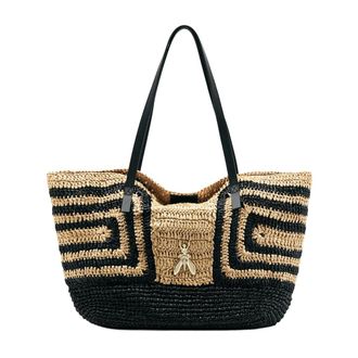 Patrizia Pepe Femme, Sacs, Multicolore, Taille: ONE Size Raffia Totebag