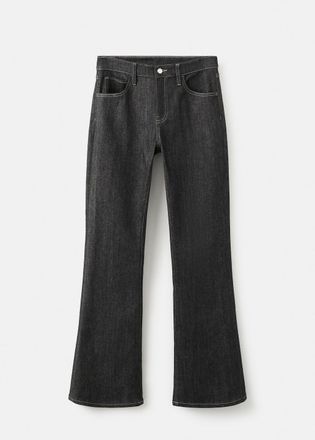 Mango Flared-Jeans mit mittlerer Bundh&ouml;he schwarz - Damen - 32 - MANGO