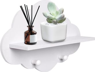 Generico Schwebende Regale - 34 x 22,9 x 7,6 cm, mit Schrauben montiert, dekoratives Wandregal f&uuml;r Ausstellung, kleine Aufbewahrung f&uuml;r Schlafzimmer, Wandregal