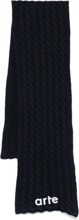 Arte écharpe en maille torsadée - Bleu