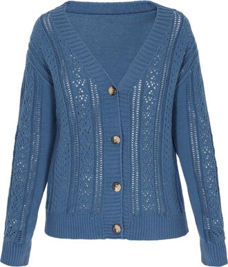 Usha Strickjacke Frauen Blau