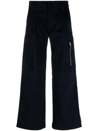 Ami pantalon en coton &agrave; coupe ample - Bleu