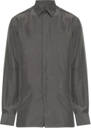 Tom Ford Chemise en coton - Homme - Chemises - Gris - Taille: 3XL