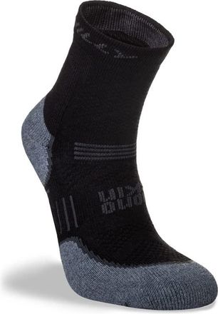 Hilly Uni Supreme-Anklet-Max Cushioning Laufsocken, Schwarz/Grau meliert, M