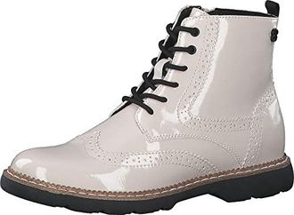 s.Oliver Femme 5-5-25465-39 Bottine, Cream brevet&eacute;, 38 EU