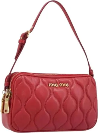 Miu Miu Pochette Pre-owned - Femme - Pre-owned - Rouge - Taille: ONE Size