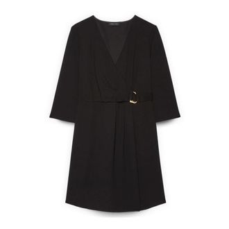 Fiorella Rubino Wickelkleid mit Schnalle - - Dresses - Damen - Schwarzk - S