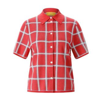 Guest In Residence Kurz&auml;rmliger Strickcardigan - - Blouses & Shirts - Damen - Rot - XS
