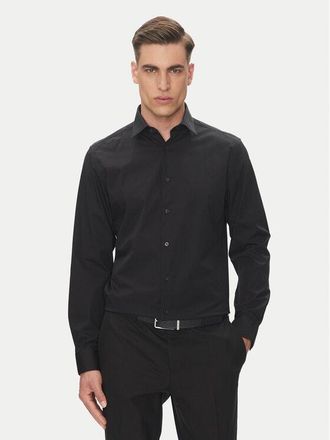 Calvin Klein Hemd Essential LV019EU001 Schwarz Regular Fit