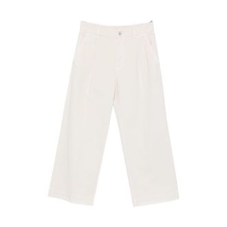 Brunello Cucinelli Cropped Hosen - - Trousers - Damen - Wei&szlig; - L