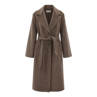 Max Mara Bronte G&uuml;rtelmantel - - Coats - Damen - Braun - 3XS