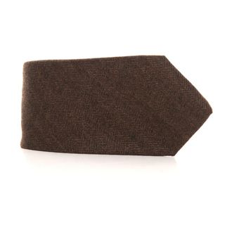 Kiton Kaschmir Fantasie Krawatte- 7 Falten- Ungef&uuml;ttert - - Accessories - Herren - Braun - ONE SIZE
