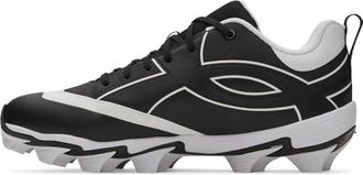 Under Armour Leadoff Icon Low Rm Baskets &agrave; crampons de baseball pour homme, (001) Noir/Blanc/Noir, 42.5 EU