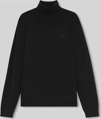 HUGO BOSS Regular Fit Rollkragenpullover aus Woll-Mix