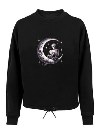 F4NT4STIC Sweatshirt Gothic Valentinstag Skelett Mond