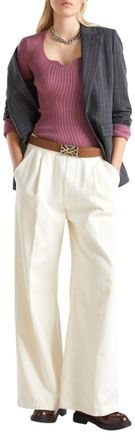 Benetton Damen Trikot M/L 112pd401v Pullover, Rosa, S