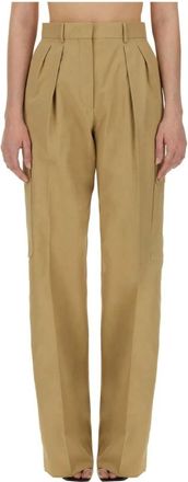 Sportmax Femme, Pantalons, Beige, Taille: 36 FR Jacopo Straight Pantalons