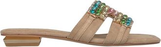 Alma En Pena Alma EN Pena, Femme, Chaussures, Beige, Taille: 42 EU Sandale sabot &agrave; bride en H
