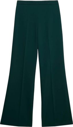 Oltre Femme, Pantalons, Vert, Taille: 42 FR Pantalon Palazzo &agrave; jambes larges