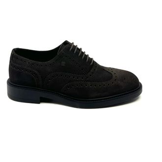 Fratelli Rossetti Richelieu mit perforierter Blumenkappe - - Shoes - Herren - Schwarzk - 40 1/2 EU