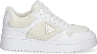 Guess Co baskets Miram à logo - Blanc