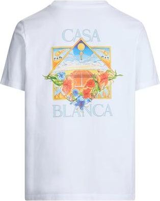 Casablanca T-shirt imprim&eacute; &agrave; col rond en coton