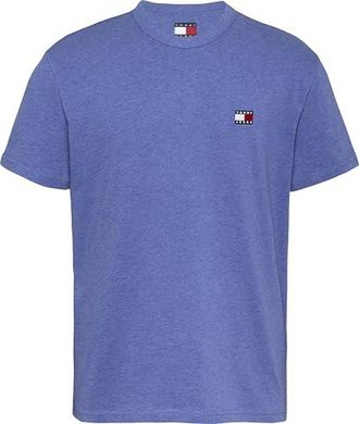 Tommy Jeans TJM REG GRAPHIC SLUB TEE EXT T-shirt pour homme, Bleu Tempo, XL-XXL