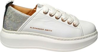 Alexander Smith Femme, Chaussures, Blanc, Taille: 36 EU Pelle Baskets