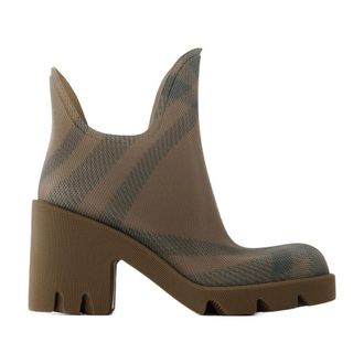 Burberry Womens Marsh Ankle Boot Beige Synthetic