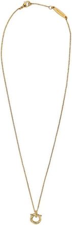 Ferragamo Femme, Accessoires, Jaune, Taille: ONE Size Twisted Gancini Necklace