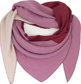 Glamexx24 Damen XXL Schal Dreieckschal Dreieckstuch Halstuch musselin Schal Poncho viele Farbkombinationen aus Baumwolle made in italy