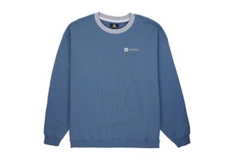 Converse Sweater CONVERSE BOX STAR RINGER CREW - LAKESIDE BLUE