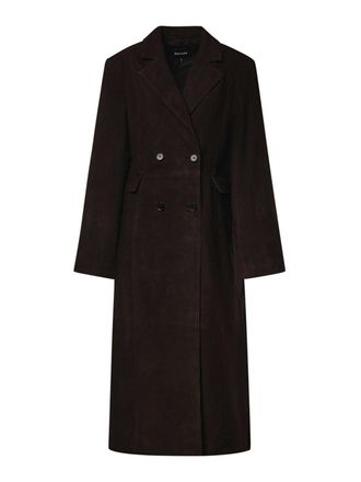 Rotate Manteau En Cuir - Marron