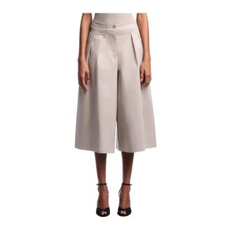 Emporio Armani Wide Hosen - - Trousers - Damen - Beige - S