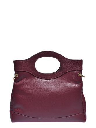 Anna Luchini Weinfarbe Rindsledertasche