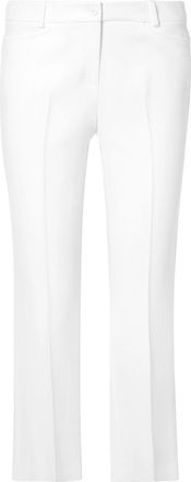 Michael Kors White Crepe Cropped Trousers Size XS