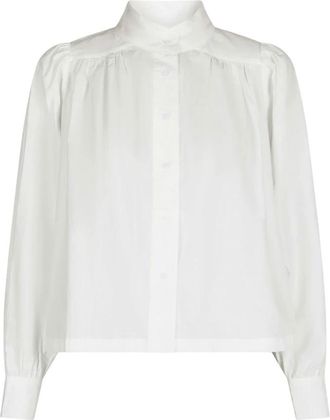 Neo Noir Klassisches Popeline-Hemd - - Blouses & Shirts - Damen - Wei&szlig; - 2XL