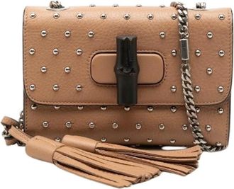 Gucci Pre-owned Vintage Bamboo Twist Lock Crossbody Bag - Femme - Pre-owned - Beige - Taille: ONE Size