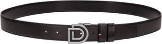 S.T. Dupont Ceinture D logo r&eacute;versible en cuir lisse et cuir grain&eacute;