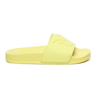 Pinko Gelbe Gummi-Sandalen mit Logo-Print - - Shoes - Damen - Gelb - 41 EU