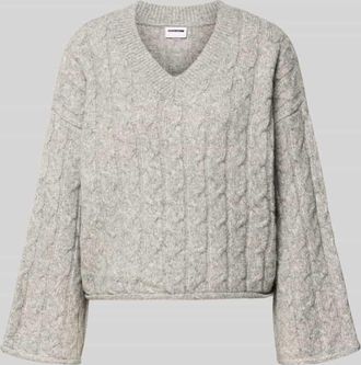 Noisy May Strickpullover mit Woll-Anteil und Zopfmuster Modell MELOISE