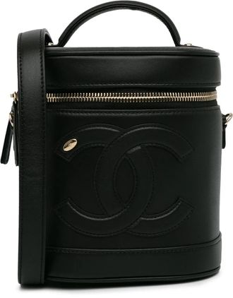 Chanel Hobo Bags - CC Lambskin Vanity Case - Gr. unisize - in Schwarz - f&uuml;r Damen