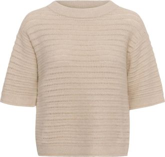 Part Two Rundhals-Strickware - - Knitwear - Damen - Beige - XL