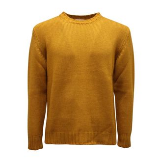 PT01 Wollpullover aus Turin- Made in Italy - - Knitwear - Herren - Gelb - M