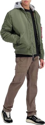 Alpha Industries &Uuml;bergangsjacke MA-1 ZH Back EMB