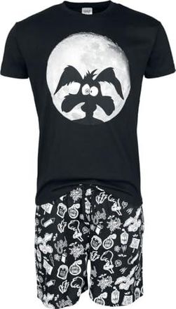 Looney Tunes Coyote Moonlight Homme Pyjama Multicolore XL 100% Coton Regular/Coupe Standard Regular