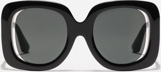 Dolce & Gabbana Sicilian Street Sunglasses - Frau Neuheiten Black Acetat Onesize