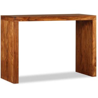 vidaXL Konsolentisch Massivholz mit Honigfarbener Politur 110x40x76 cm Vidaxl