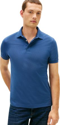 Tommy Hilfiger Herren Hidden Placket Reg Polo Mw0mw41513 S/S Poloshirt, Blue (Aegean Sea), M